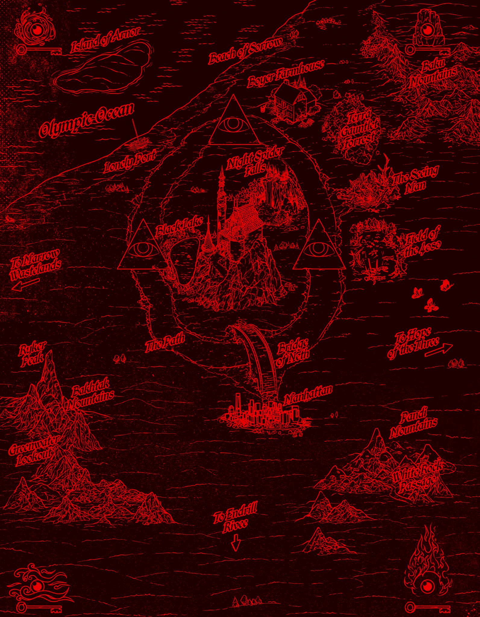 Map of The Brooding Muse – The Brooding Muse Comic